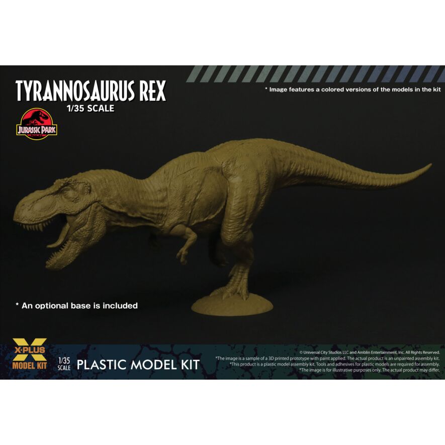1/35 Scale Exclusive Jurassic Park Tyrannosaurus Rex Plastic Model Kit
