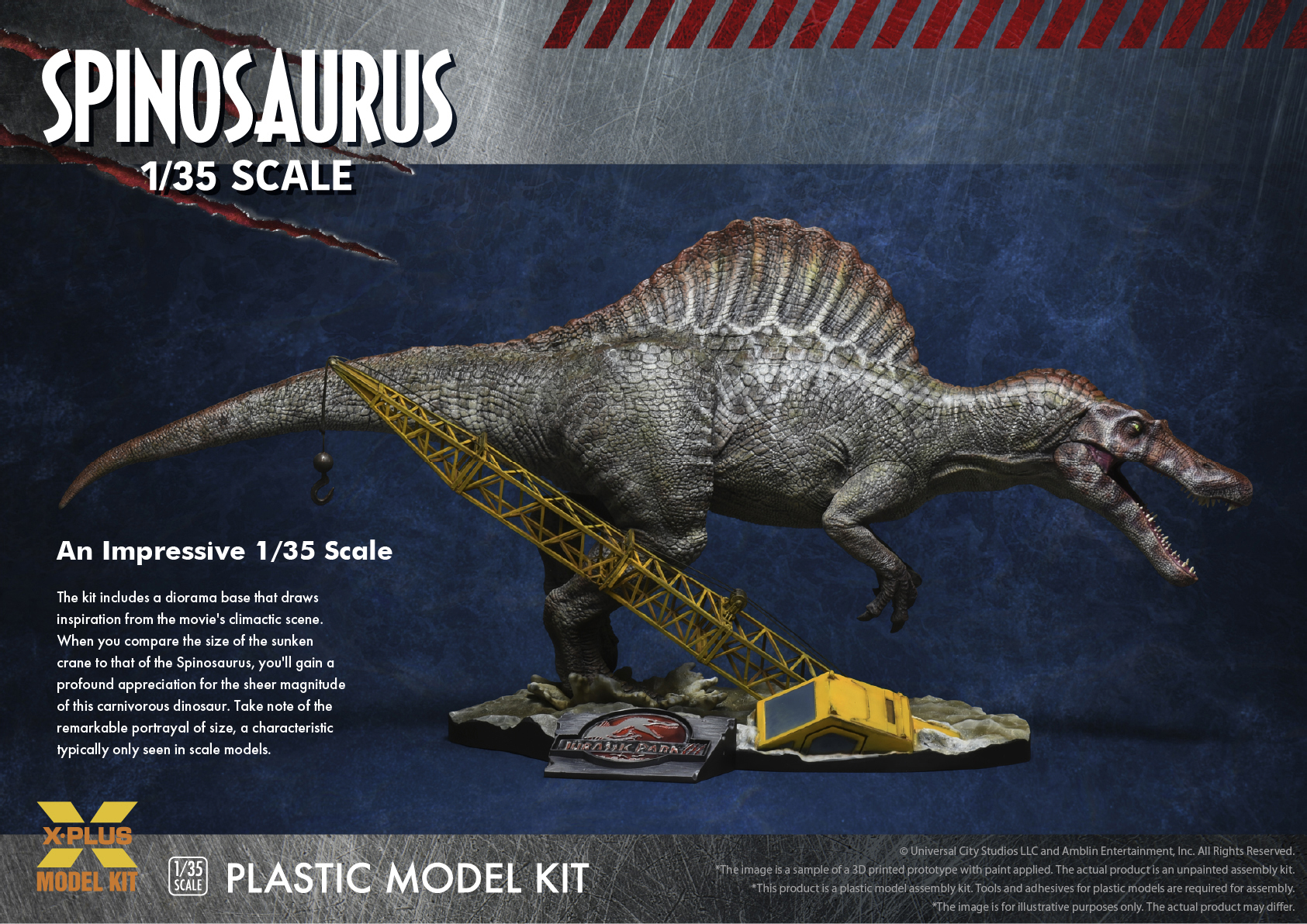 1/35 Scale Spinosaurus Plastic Model Kit