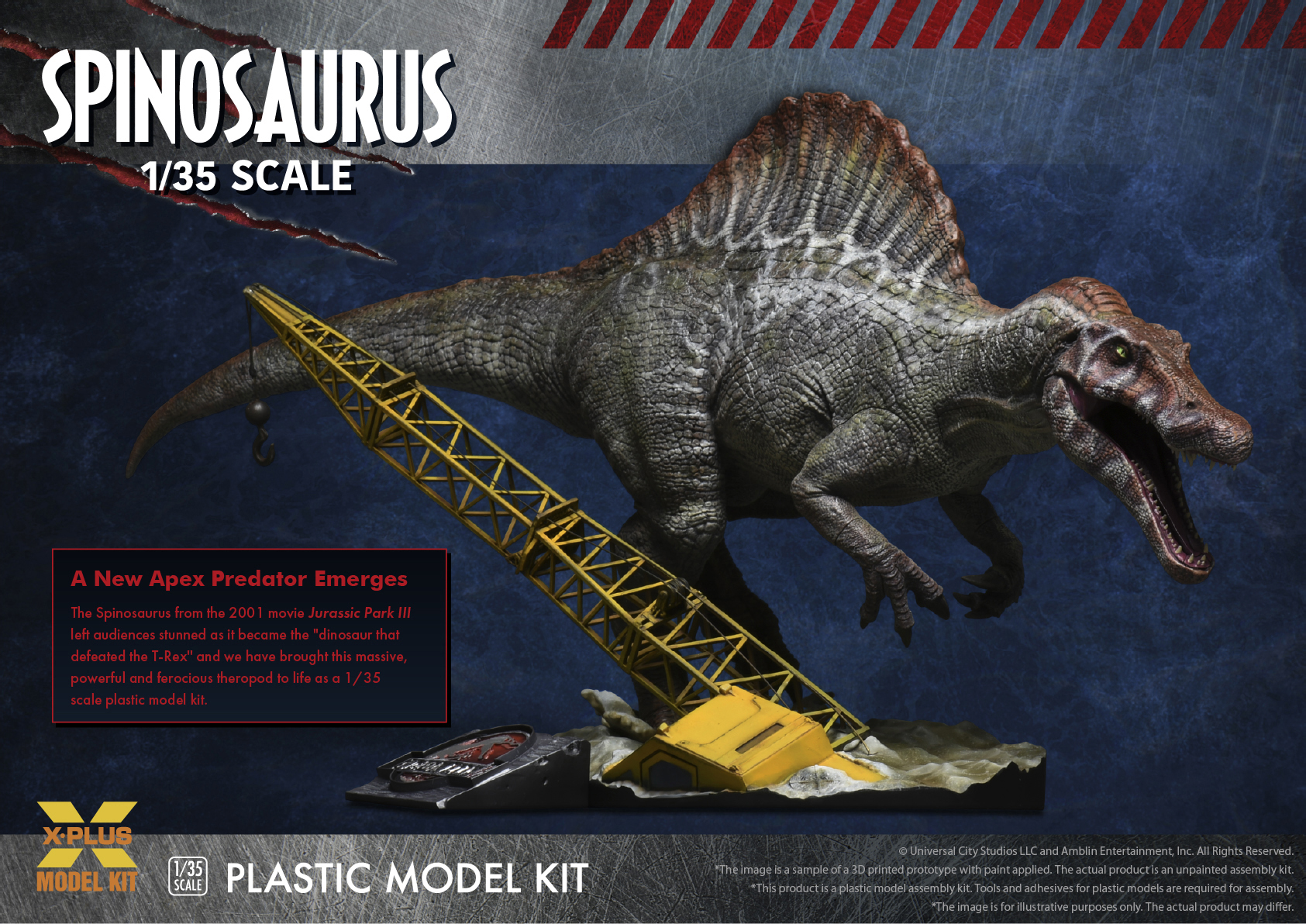 1/35 Scale Spinosaurus Plastic Model Kit